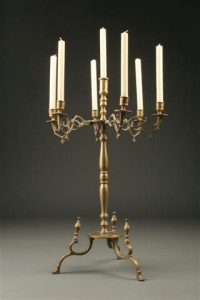 19th century French six arm candelabra